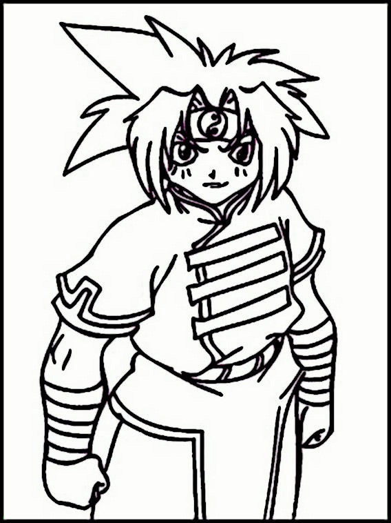 Easy coloring pages Beyblade Burst 4online