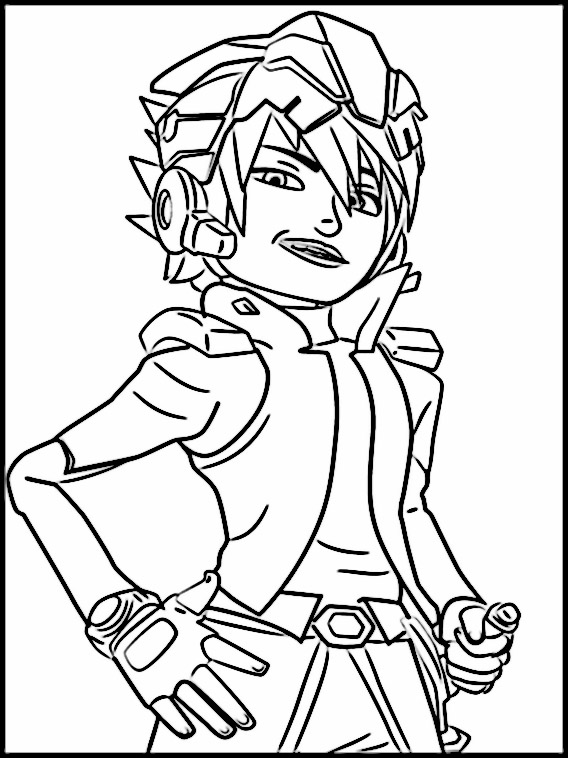 Easy drawings to draw BoBoiBoy 5online