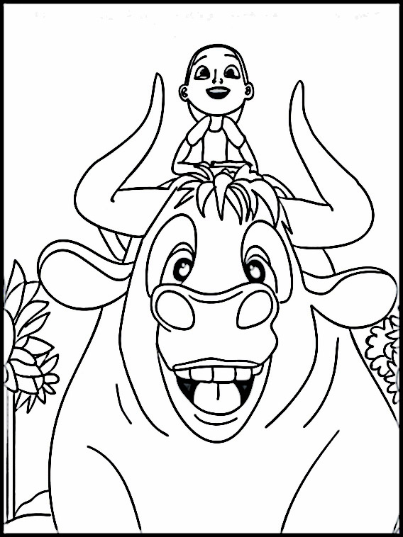 Easy coloring pages Ferdinand 9online