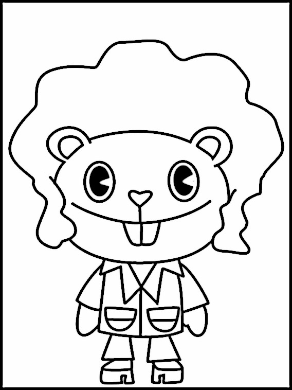 Happy Tree Friends Tegninger til Farvelægning 20 online