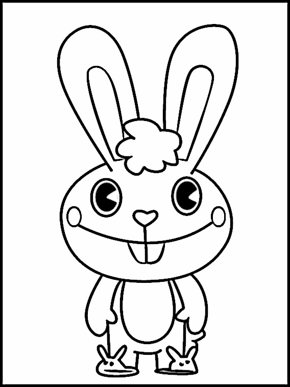 Easy coloring pages Happy Tree Friends 9online