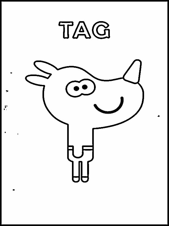 Easy coloring pages Hey Duggee 4online