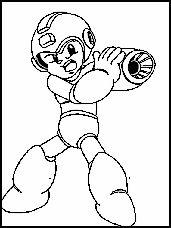 Easy drawings to draw Mega Man 5online