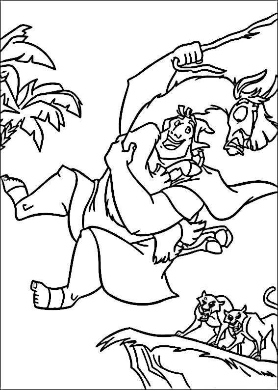 Coloring Pages Kronk's New Groove 5 online