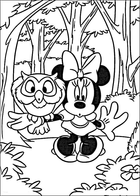 Dibujos para Pintar Minnie Mouse 6 online