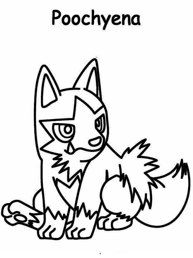 Färgläggningsbilder Pokemon 58 online