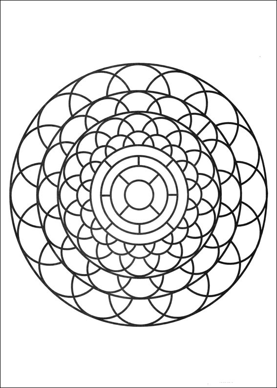 Utskrivningsbara M larbilder Mandalas 67